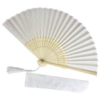 China Factory Price Personalised Silk Dance Fans Wedding Bamboo and Silk Wedding Fan for sale