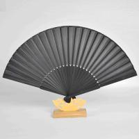 China High Quality Portable Silk Folding Hand Fan Bamboo Fans for Wedding Decoration for sale