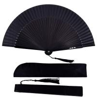 China Custom Retro Style Dance Wedding Party Decorate Foldable Hand Fan Bamboo Silk Fan for sale