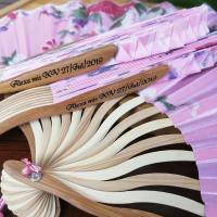 China I AM YOUR FANS 16 Colours Seashell S Shape Silk Hand Fan Bamboo Ribs Fabric Folding Hand Fan for Wedding Gift for sale