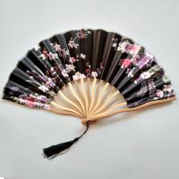 China [I AM YOUR FANS ]2023 Hot Sale Chinese Bamboo Fabric Handmade Folding Hand Fans for sale