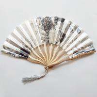 China [I AM YOUR FANS ]2023 Hot Sale Chinese Bamboo Fabric Handmade Folding Hand Fans for sale
