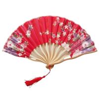China I AM YOUR FANS 16 Colours Seashell S Shape Silk Hand Fan Bamboo Ribs Fabric Folding Hand Fan for Wedding Gift for sale