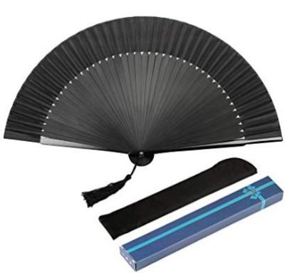 China High Quality Personalized Japanese Bamboo Silk Hand Held Fan Bamboo Hand Fan With Flowers for sale