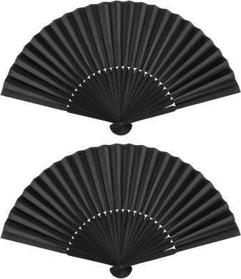 China Classic Ordinary Style Black Vintage Hand Fan Folding Fans Dance Wedding Party Favor New-Arrivals for sale