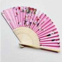 China [I AM YOUR FANS] Sufficient Stock! Best Good Luxury Chinese Stain Fabric Natural Bamboo Manual Hand Fan for Wedding, Souvenir for sale