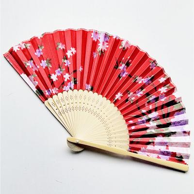 China [I AM YOUR FANS] Sufficient Stock! Best Good Luxury Chinese Stain Fabric Natural Bamboo Manual Hand Fan for Wedding, Souvenir for sale