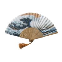 China Chinese and Japanese Style Retro Pattern Silk Hand Fan Art Craft Gift Party Dance Hand Fan for sale
