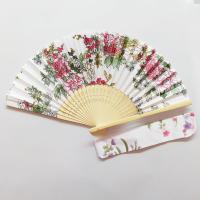 China [I AM YOUR FANS ]Japanese Mini Silk Dance Fans Bamboo Silk Folding Hand Fan for sale