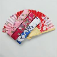China [I AM YOUR FANS ]Japanese Mini Silk Dance Fans Bamboo Silk Folding Hand Fan for sale