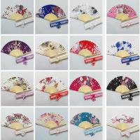 China [I AM YOUR FANS ]Japanese Mini Silk Dance Fans Bamboo Silk Folding Hand Fan for sale