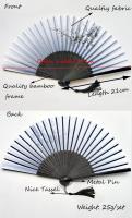 China [I AM YOUR FANS] in Stock Personalized Wedding Hand Fan Bamboo Silk Fan for sale