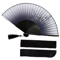 China [I AM YOUR FANS] in Stock Personalized Wedding Hand Fan Bamboo Silk Fan for sale