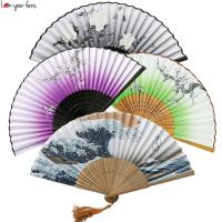 China [I AM YOUR FANS] in Stock Personalized Wedding Hand Fan Bamboo Silk Fan for sale
