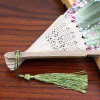China Custom Printed Silk Hand Fans Folding Bamboo Hand Fan for Weddings Favor for sale