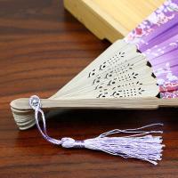 China [i Am Your Fans]Event Souvenirs Cheap Bamboo SAKURA  Flower Design Folding Hand Fan Wedding FAVOR for sale