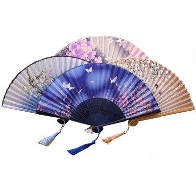 China [i Am Your Fans]Event Souvenirs Cheap Bamboo SAKURA  Flower Design Folding Hand Fan Wedding FAVOR for sale
