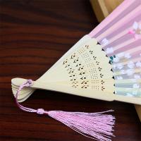 China [I AM YOUR FANS] Sufficient Stock! 12 Designs Lady Bamboo Hand Traditional Print Wonderful Japanese Silk Folding Fan for sale