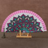 China Customize Motif Spanish Hand Painted Wooden Folding Spanish Fans for sale