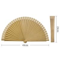 China Folding Fan Chinese Style Retro Hand Held Fan Floral Dance Performances Custom Wooden Fan Wedding Gift for sale