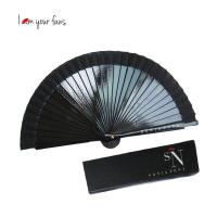 China Wholesale Chinese Carved Printed Logo Folding Wood Hand Fan for Christmas and Dance Party for sale
