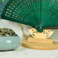 China Personalized Wedding Decoration Wooden Hand Fan Hand Painted Spanish Wood Folding Fans for sale
