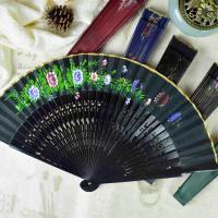 China Personalized Wedding Decoration Wooden Hand Fan Hand Painted Spanish Wood Folding Fans for sale
