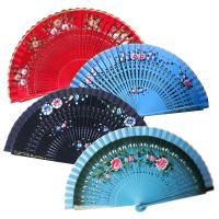 China Wedding Decoration Personalized-Wooden-Fan Folding Fans Hand Painted Spanish Hand Fan for sale