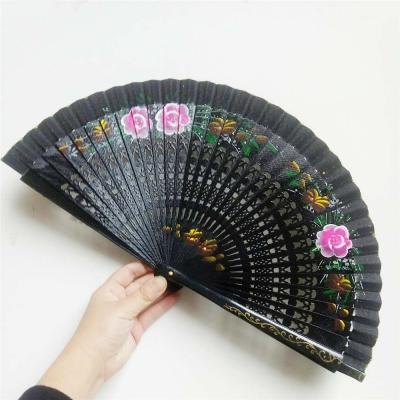 China [I AM YOUR FANS] Sufficient Stock! Promotional Flamenco Spanish Hand Painted Wooden Fans Spanish for sale