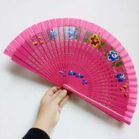 China [I AM YOUR FANS] Sufficient Stock! Promotional Flamenco Spanish Hand Painted Wooden Fans Spanish for sale