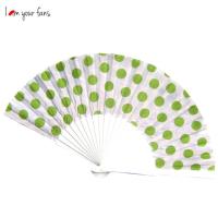 China Personalized Pear Ploy Ester  Cotton Wood Fan High Quality Wood Fans Custom Wooden Folding Clack Hand Fan for sale