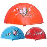 China High Quality Luxury Custom Made Wood Hand Fans Hand Painted Spanish Wood Fan for sale