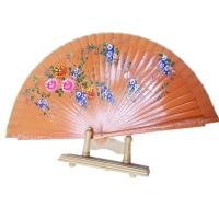 China High Quality Luxury Custom Made Wood Hand Fans Hand Painted Spanish Wood Fan for sale