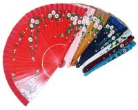 China High Quality Luxury Custom Made Wood Hand Fans Hand Painted Spanish Wood Fan for sale