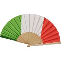 China 23 cm Wholesale Chinese Factory Wood Folding Hand Fan Paper and Fabric Japanese Natural Wood Fans for sale