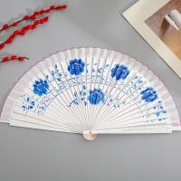 China Wooden Crafts Hand Painted Spanish Wood Fan for Customized Decoration and Show for sale