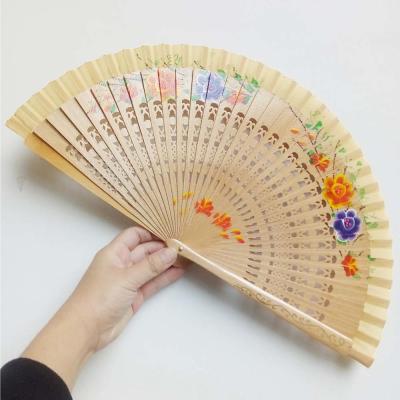 China [I AM YOUR FANS]sufficient Stock 100% Hand Painted Spanish Hand Wood Hand Fan Flamenco Fan for sale