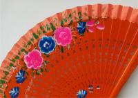 China [I AM YOUR FANS]sufficient Stock 100% Hand Painted Spanish Hand Wood Hand Fan Flamenco Fan for sale