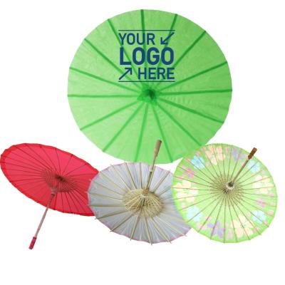 China Bamboo Rib Craft Umbrella Chinese Traditional Oil Paper Umbrella Hand Made Umbrella for sale