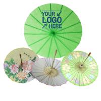 China Chinese Classical Style Decorative Flower Oil Paper Umbrel Bamboo Craft Silk Cloth Umbrella for sale