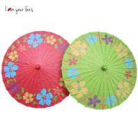 China Wholesale Paper Wedding Umbrella White Parasols Custom Handmade Plain Craft Umbrella With Wooden Handle for sale