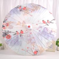 China Chinese Japanese Oil Paper Umbrella Parasol Dancing Umbrella Wooden Handle Craft Wedding Decor for sale