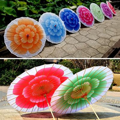 China Oil Paper Umbrella Chinese Ancient Style Decorative  Dance Craft Oil Paper Umbrella Women Sombrillas Para for sale