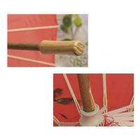 China [I AM YOUR FANS ]Factory Price Traditional Folk Style Chinese Classical Fabric Red Wedding Chinese Umbrella for sale