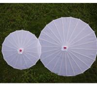 China [I AM YOUR FANS] Cheap Colourful Chinese Fabric White Black Parasol Umbrella White Wedding Parasol Umbrella for sale
