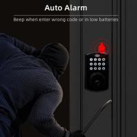 China Virtual Password Electric Deadbolt Lock Entry Electronic Smart Keypad Door Lock for sale