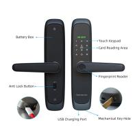 China ROHS Wireless Deadbolt Lock Rfid Card Wifi Keyless Door Lock for sale
