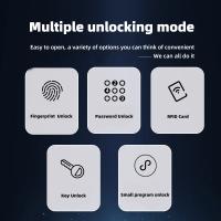 China 50mm Fingerprint Smart Door Locks Digital Password With Semiconductor Sensor for sale