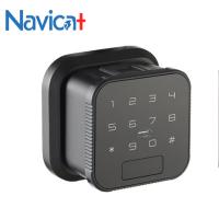 China Password Fingerprint Wireless Door Lock Coffee Finish Electronic Front Door Lock for sale