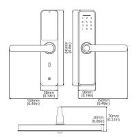China ROHS Bluetooth Smart Door Locks Keyless Electronic With Tuya App for sale
